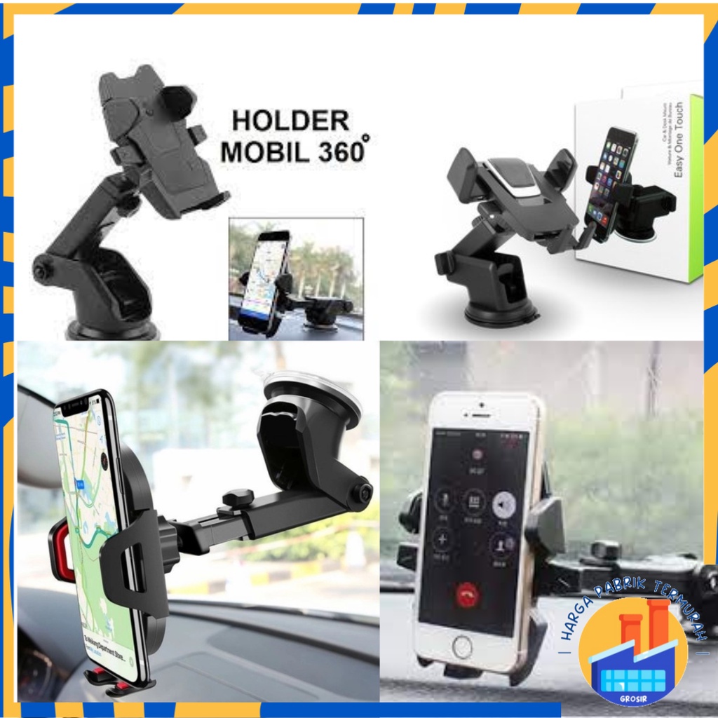 Jual HPT Car Holder HP Dashboard Mobil Universal Kotak Segitiga Mount ...