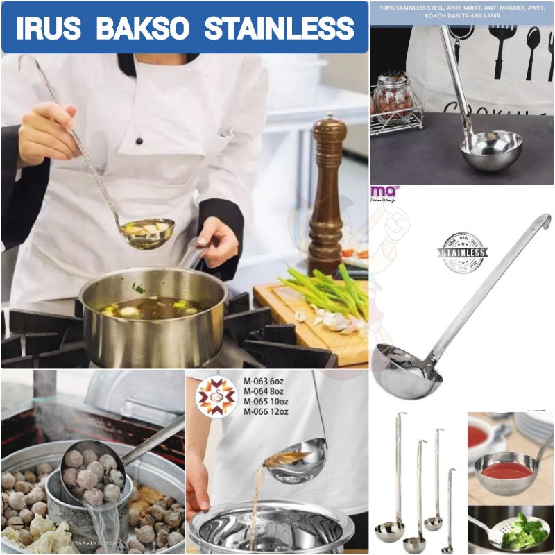 Jual IRUS BAKSO STAINLESS TEBAL KURANGBLEBIH 7 INCH | Shopee Indonesia