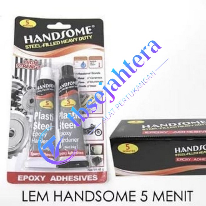Jual Lem Epoxy Handsome / Lem Besi / Lem Campur / Lem 2 Komponen ...