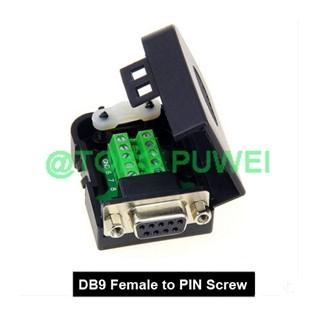Jual DB9 Female to 9 Pin Breakout Board Terminal Connector Screw AW15 ...