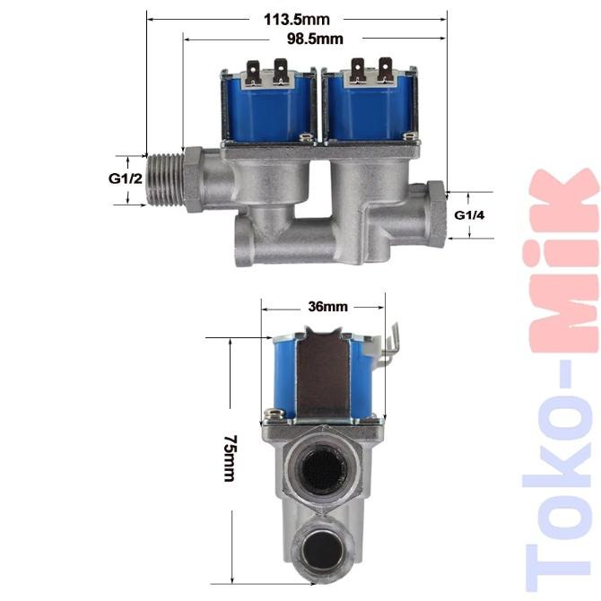 Jual Solenoid Valve Gas Lpg Oven Deck Otomatis Dc 24V Double Coil ...