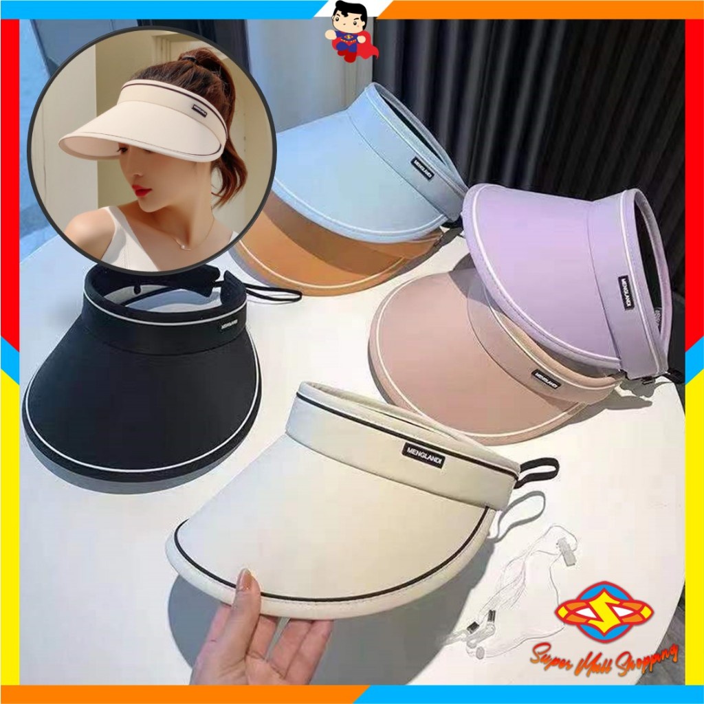 Jual SMS Topi Visor Fashion Lipat Besar Musim Panas Topi Pantai Outdoor ...