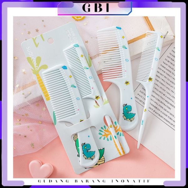 Jual GBI Sisir Anak Set Isi 2pcs Karakter Kartun Lucu Sisir Runcing 2 ...