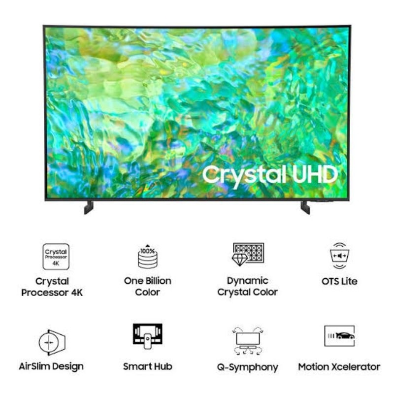 Jual Samsung Smart TV 55 inch 55CU8000 Crystal UHD 4k Smart Tv New 2023 | Shopee Indonesia