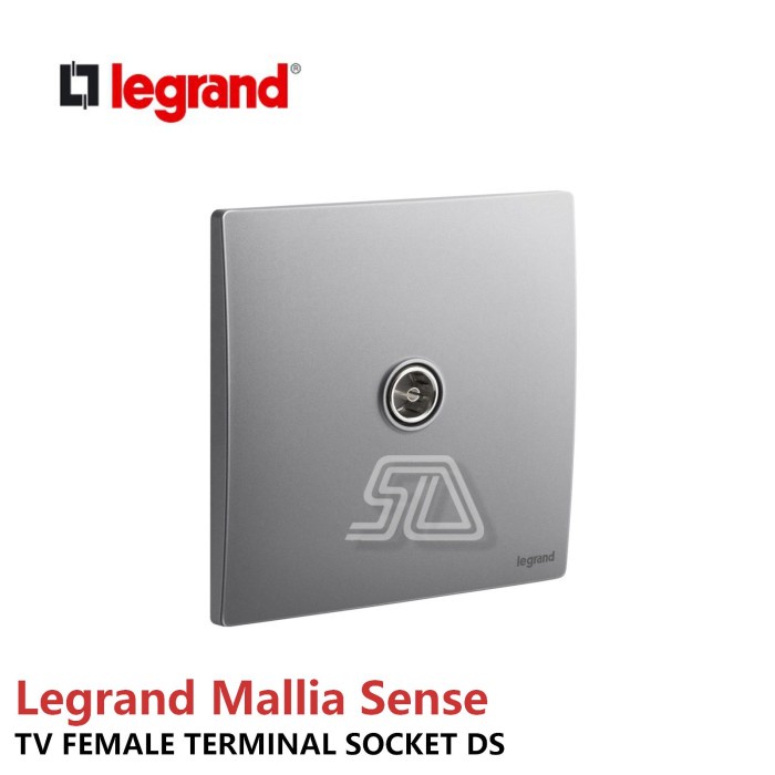 Jual Legrand Mallia Sense TV FEMALE TERMINAL SOCKET Dark Silver DS ...