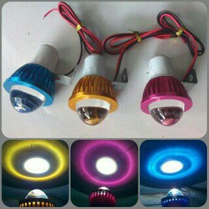 Jual Lampu LED luxeon mini 5watt Gold Blue Red Warna Headlamp tambahan ...