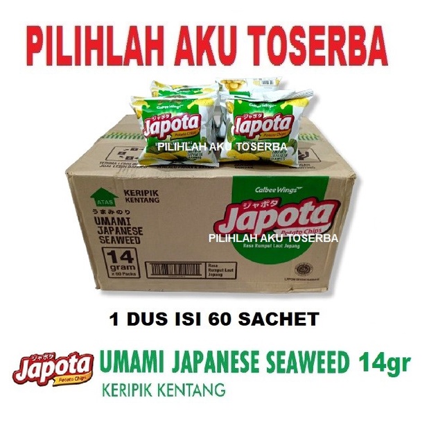 Jual JAPOTA KERIPIK KENTANG RUMPUT LAUT / SEAWEED RENCENG - (HARGA 1 ...