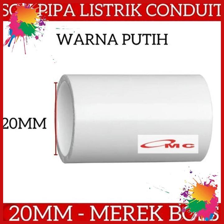 Jual SOK SHOCK SOCK SOCKET SAMBUNGAN PIPA PVC LISTRIK CONDUIT 20MM BOSS ...