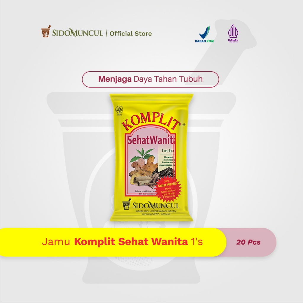 Jual Jamu Komplit Sehat Wanita 20's - Daya Tahan Kencur Ginseng Madu ...