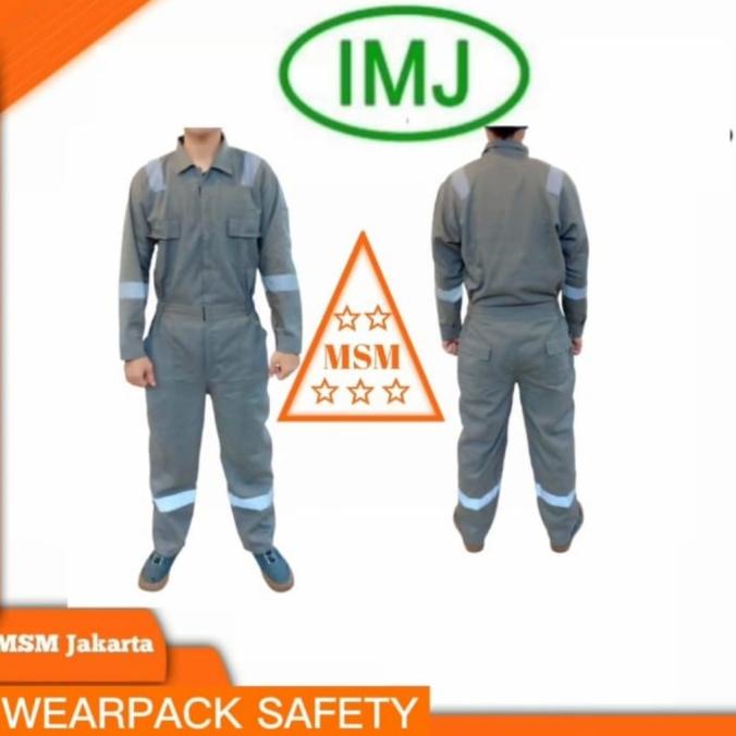 Jual WEARPACK TERUSAN IMJ SERAGAM SAFETY ABU | Shopee Indonesia