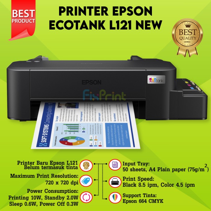 Jual PRINTER EPSON L121 L-121 Hitam Print Warna Infus Modif Ink tank Pabrik | Shopee Indonesia