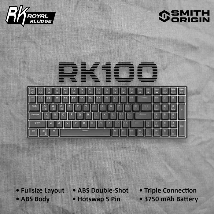 Jual Royal Kludge RK100 WIRELESS MECHANICAL KEYBOARD | Shopee Indonesia