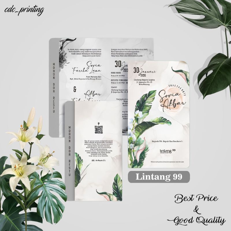 Jual [isi 100 lembar] UNDANGAN PERNIKAHAN LINTANG 99-103| UNDANGAN ...