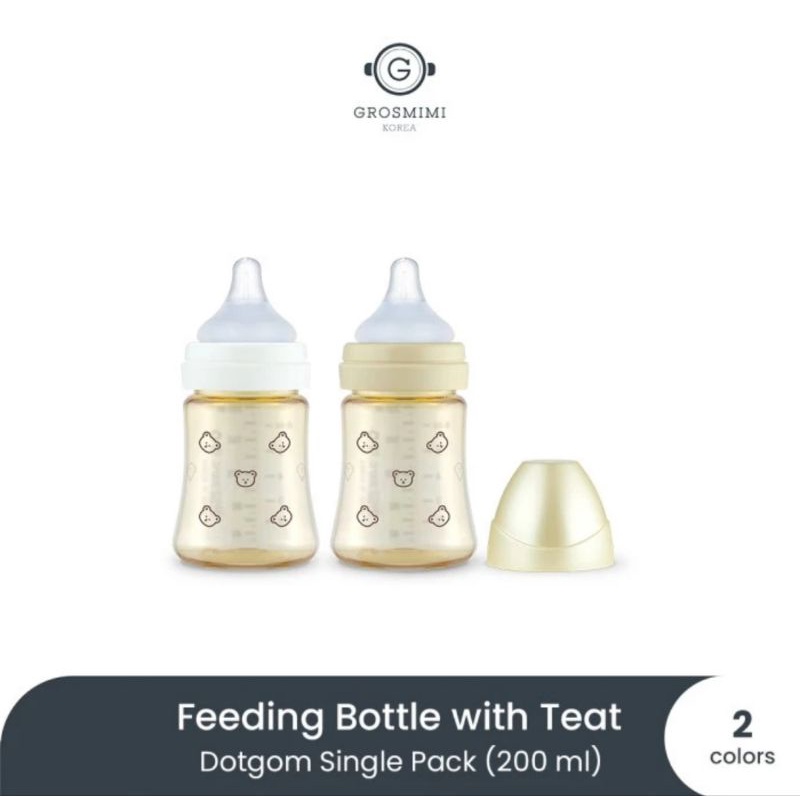 Jual Grosmimi PPSU Feeding Dotgom Bottle Single Pack (1 Pcs) 200 ml - Botol Susu Bayi | Shopee ...