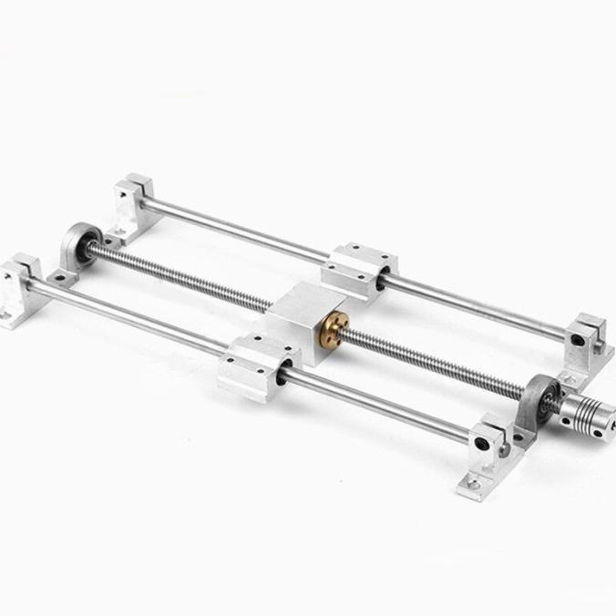 Jual 15Cm Optical Axis Guide Bearing Housings Linear Rail Support Guide ...