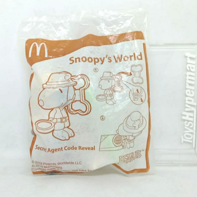 Jual ORI Snoopy's World Secret Agent Code Revealed Happy Meal McD ...