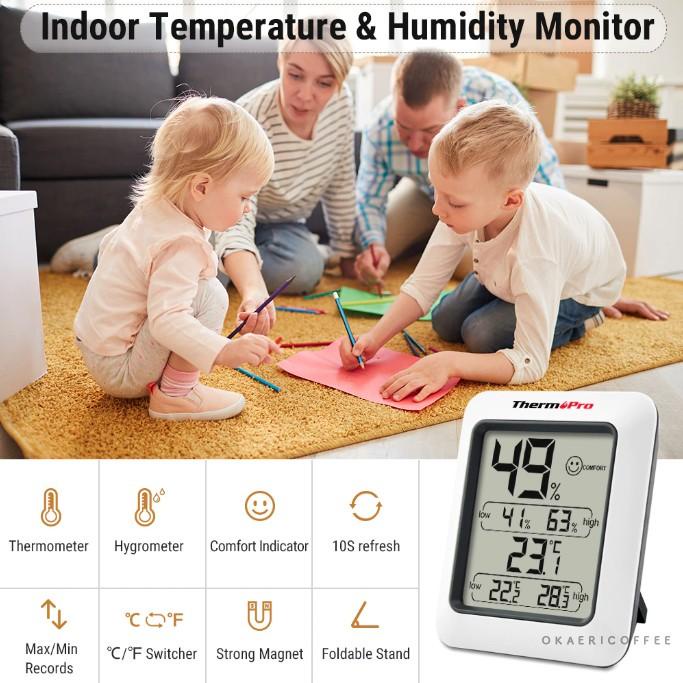 Jual Digital Indoor Thermometer Hygrometer / Termometer Suhu Ruang ...