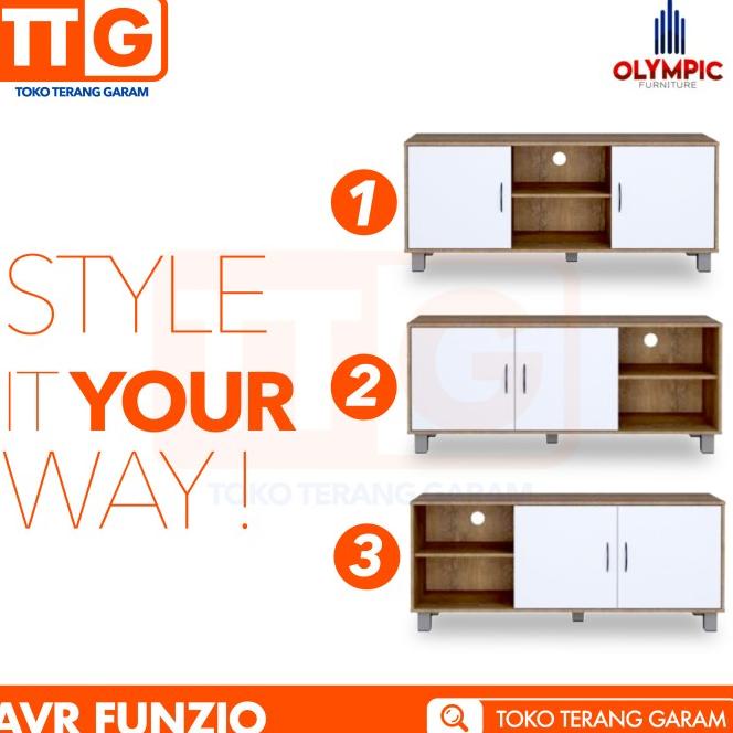 Jual Olympic Meja Rak Tv Serbaguna Minimalis Avr Funzio 120 Cm | Shopee Indonesia
