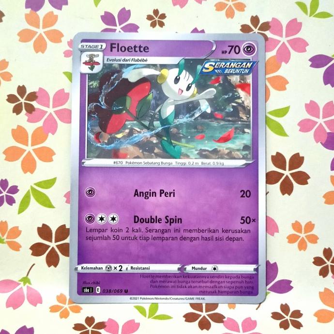 Jual floette U s6a | 038/069 pokemon tcg indonesia set 9 | Shopee Indonesia