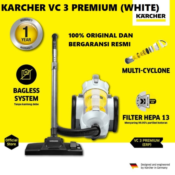 Jual Karcher VC3 Premium Vacuum Cleaner VC 3 Premium (ERP) - Putih ...