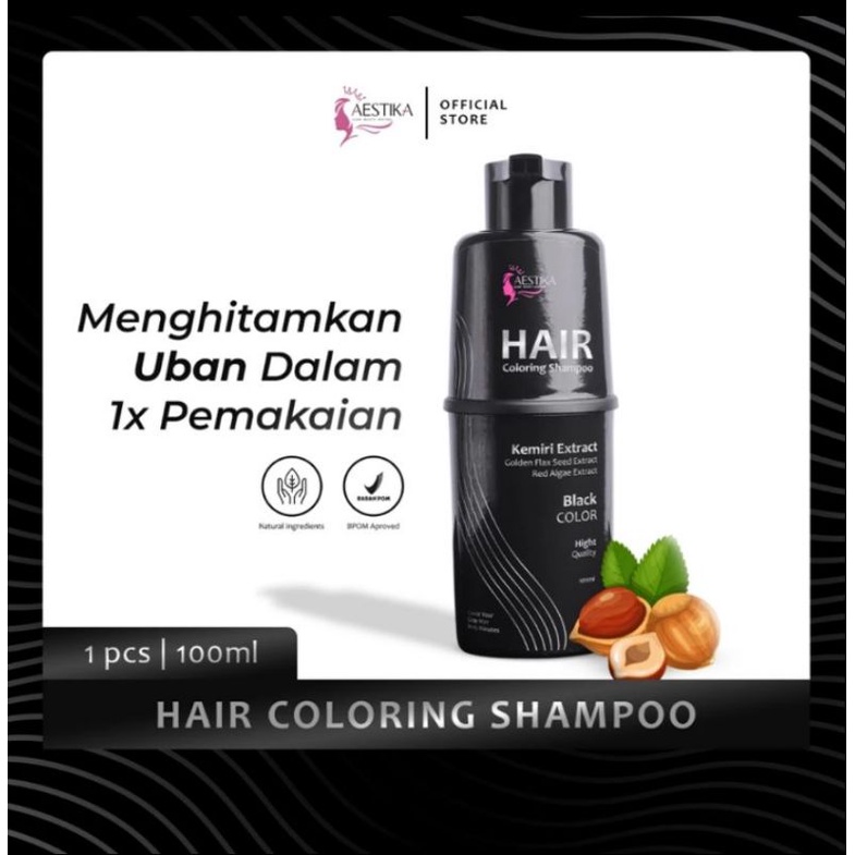 Jual AESTIKA HAIR COLORING SHAMPOO 100ml | Shopee Indonesia