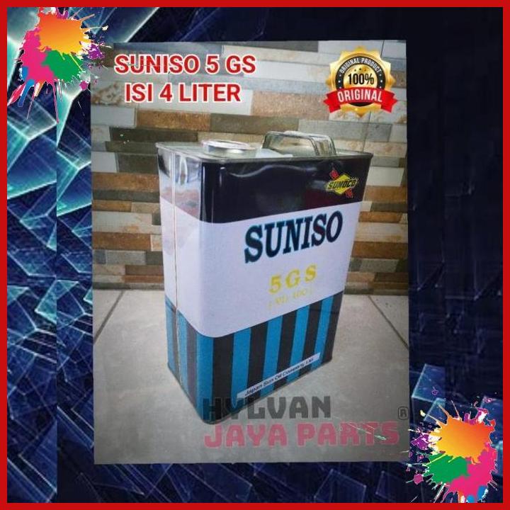 Jual oli kompresor suniso 5 gs 4 liter original [hyl] | Shopee Indonesia