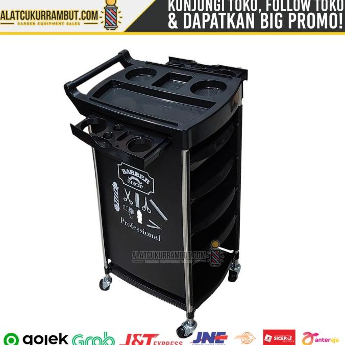 Jual Trolley Trolly Troli Rak Dorong Alat Barber Barbershop Salon 5 ...