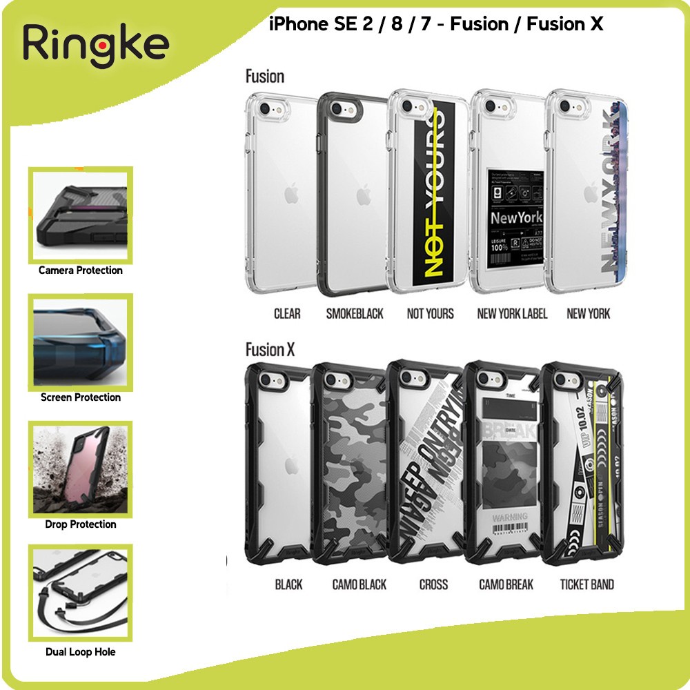 Jual Ringke iPhone SE 2 iPhone 8 iPhone 7 Fusion X Military Anti Crack ...