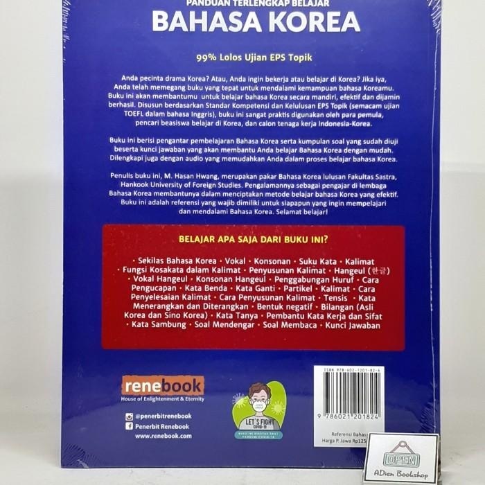 Jual Buku Panduan Terlengkap Belajar Bahasa Korea M Hasan Hwang Renebook | Shopee Indonesia