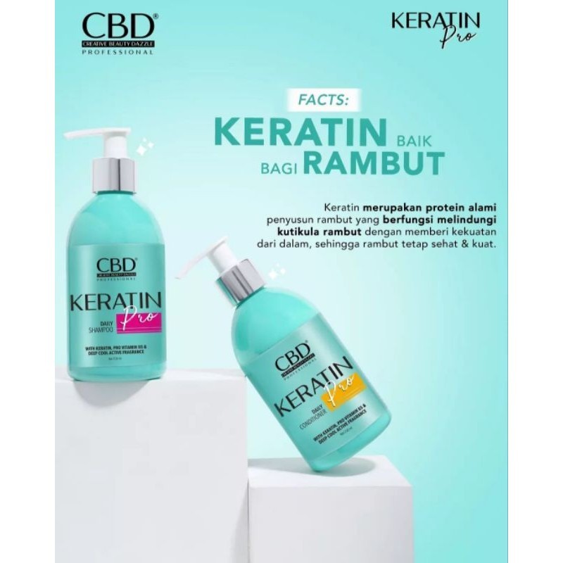 Jual CBD Keratin Pro Shampoo / Conditioner 250ml | Shopee Indonesia