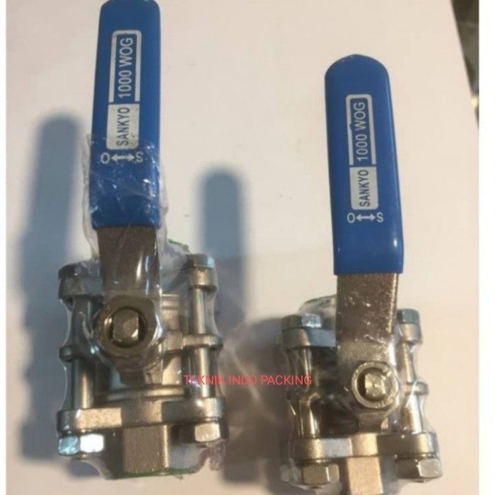 Jual Baru Ballvalve/Stopkran/Kran Air Ss316 Type 3Pc 3 Footvalve/Klep ...