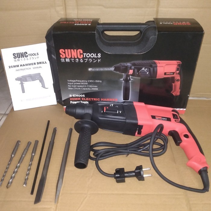 Jual New Ori Sunc Tools Hamer Drill S-Eh005 Mesin Bor Listrik Mesin Bobok Tembok Berkualitas ...