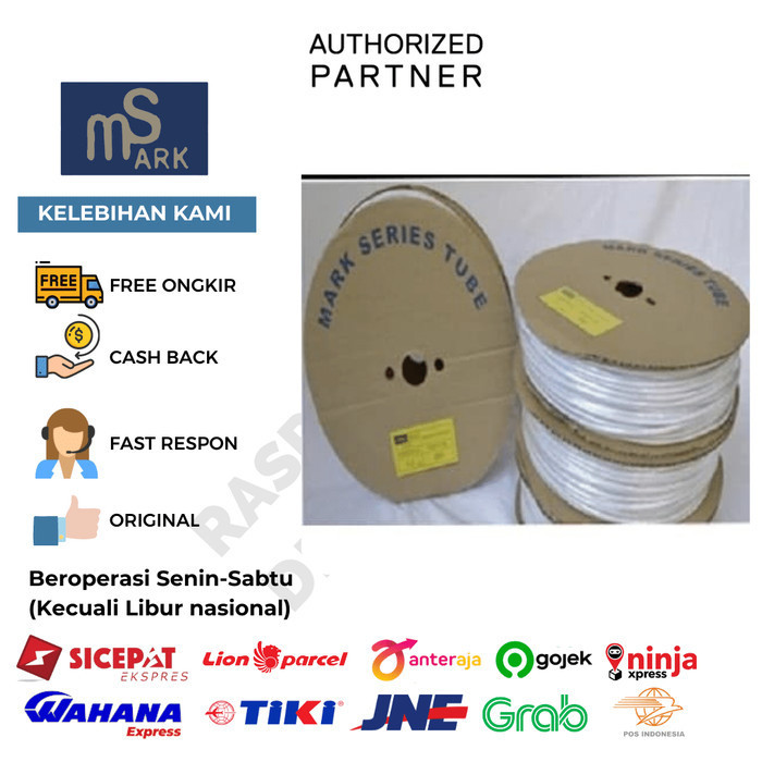 Jual Ori Tube Mark Series 6Mm X 200Meter Putih/Tubing Mark 6Mm Terbaru ...