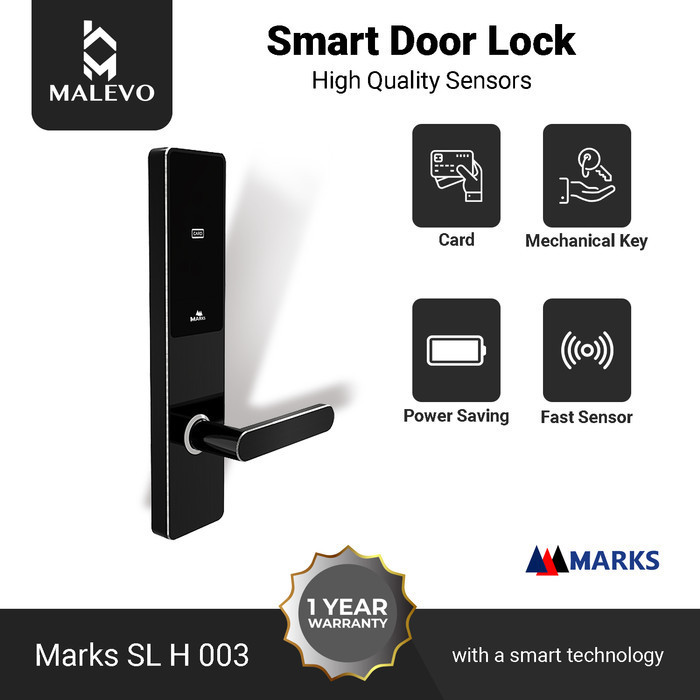 Jual [Baru] Marks Smart Door Lock Hotel Handle Kartu Rfid - Sl H 003 ...