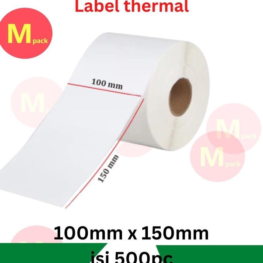 Jual Kertas Label Thermal Stier Barcode 100Mm X 150Mm A6 Isi 500Pc | Shopee Indonesia