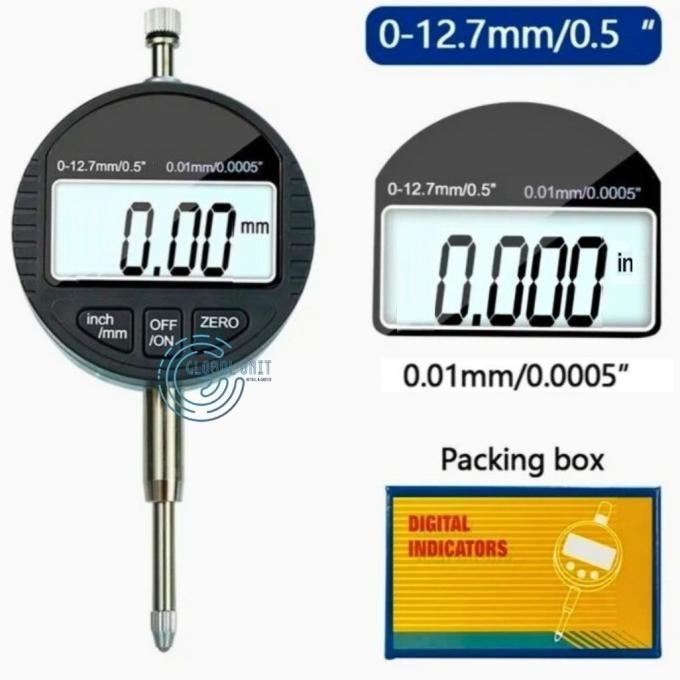 Jual 0-12.7Mm/1" 0,01 Mm Digital Dial Micro Indicator Dti Probe ...