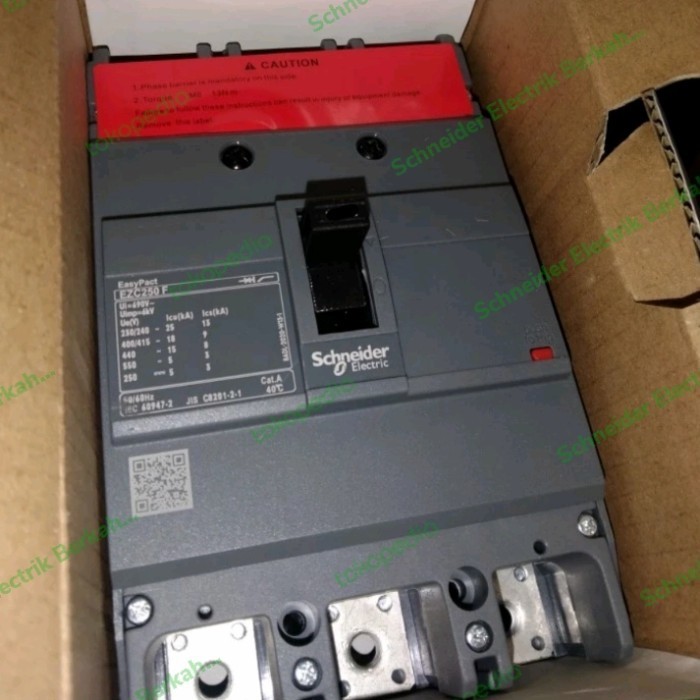 Jual [New Ori] Mccb Breaker Schneider Ezc250N 3P 250A 25Ka Ref:Ezc250N3250 Original Terbaru ...