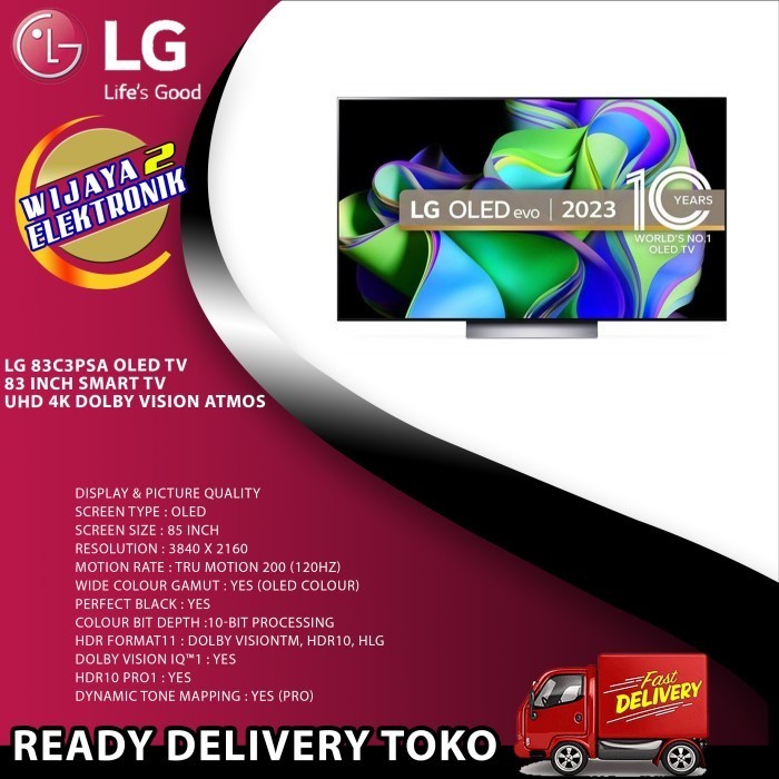 Jual [New] Lg 83C3Psa Oled 4K Uhd Smart Dolby Vision Atmos A9 Gen6 83C3 ...