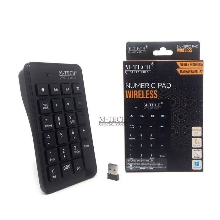Jual Keyboard Numeric Wireless M-Tech -27sg | Shopee Indonesia