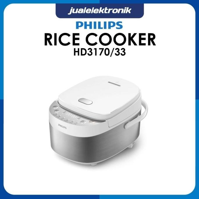 Jual Philips HD3170/33 Rice Cooker 1 Liter White 8 Menu | Shopee Indonesia