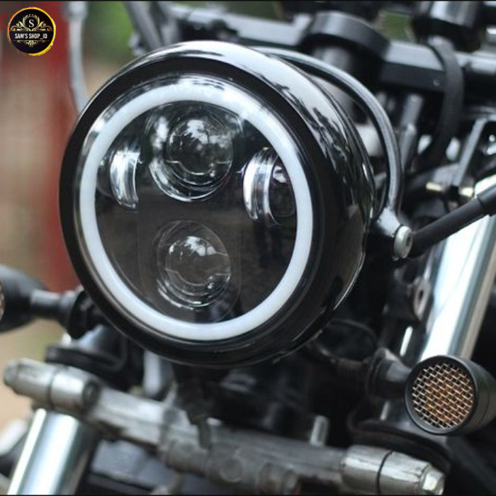 Jual Lampu Daymaker 7 Inch LED Headlight Waterproof Motor Custom ...