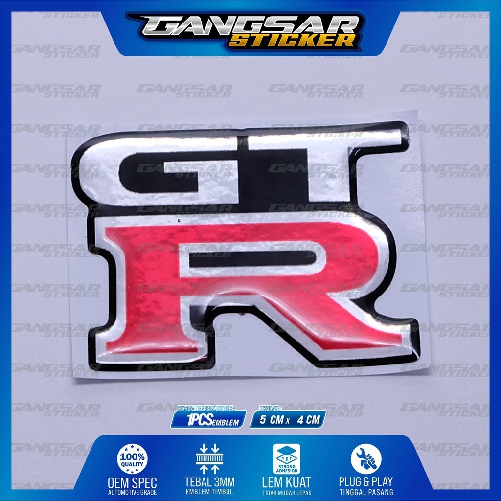 Jual Emblem logo gtr nissan / emblem timbul nissan gtr / sticker gtr ...
