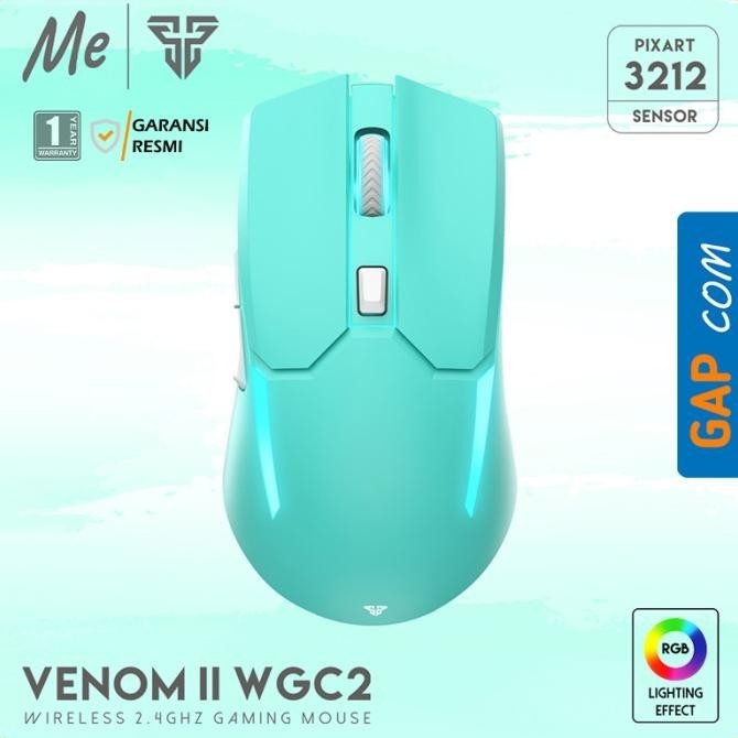 Jual Mouse Wireless Gaming Pro Fantech WGC2 Venom II RGB Rechargeable ...