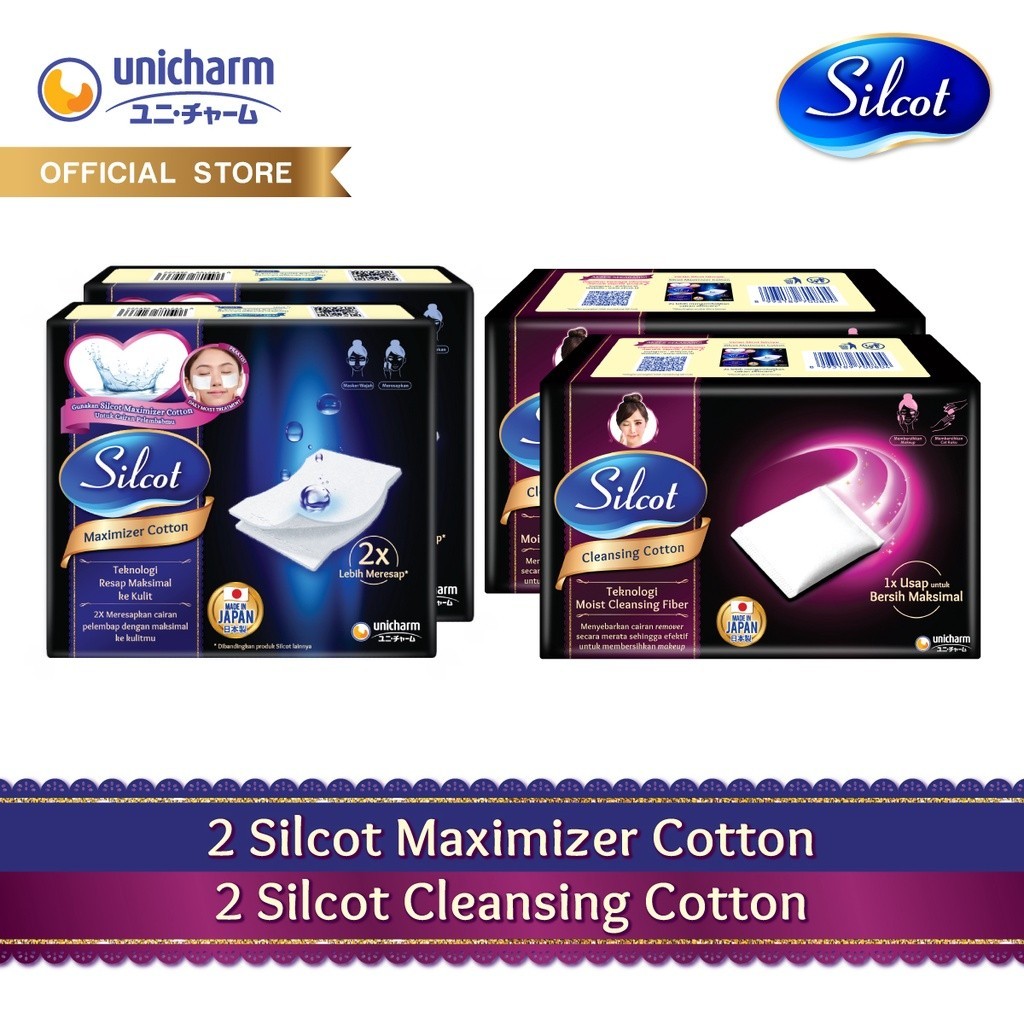 Jual Bundling 2 Silcot Maximizer & 2 Silcot Cleansing Cotton | Shopee ...