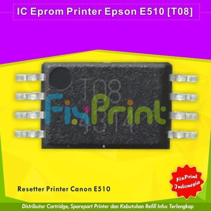 Jual Eprom E510 Canon T08, Ic Eeprom Reset Canon E510 New Model Murah ...