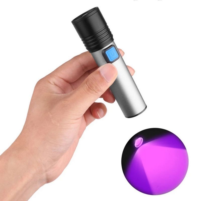 Jual Senter LED Ultraviolet UV Portable Stain Hunting Detector 395nm - K31-Alloet | Shopee Indonesia