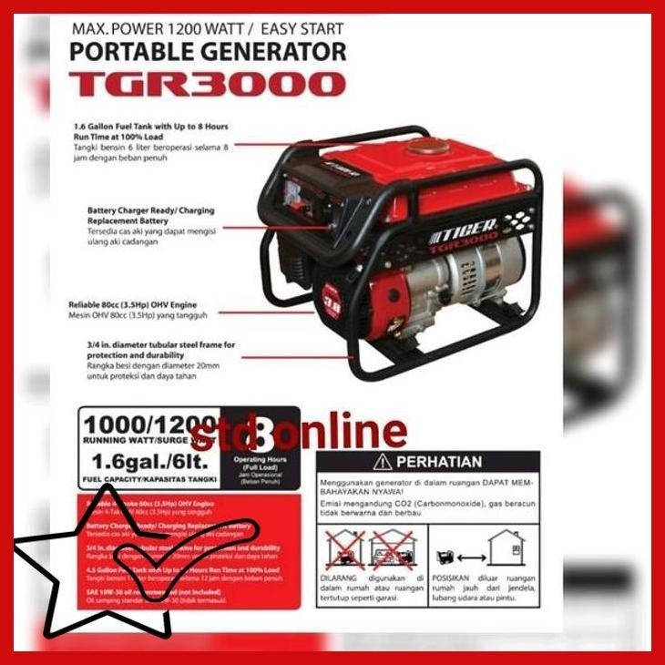 Jual [STO] GENSET TYPE 3000 GENERATOR LISTRIK PORTABLE GENERATOR ...