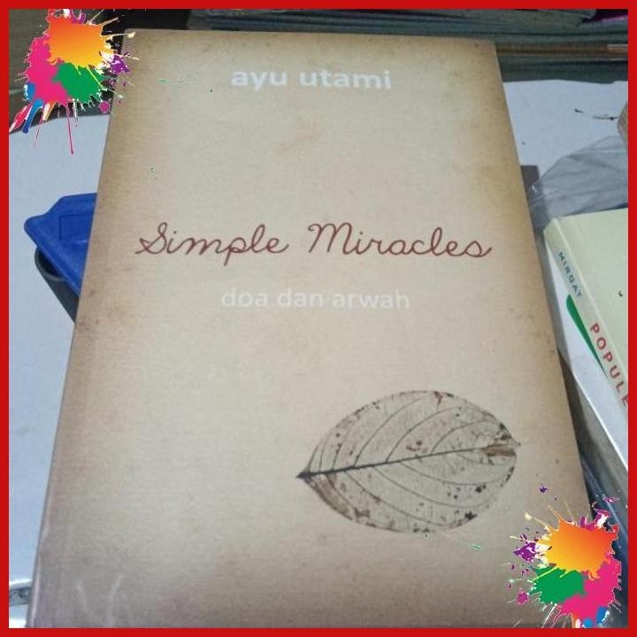 Jual buku sastra ayu utami simple miracles doa dan arwah (htb) | Shopee ...
