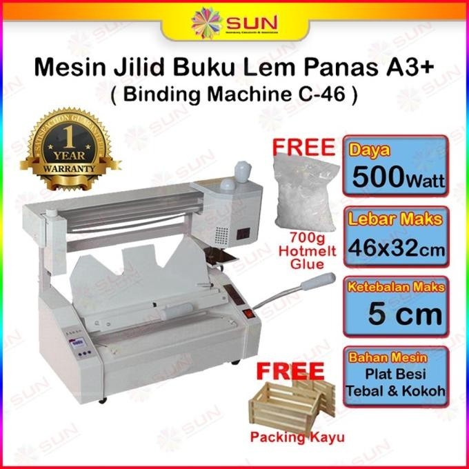 Jual HARGA DISC - Mesin Jilid Buku A3+ Binding Jilid Lem Panas ...
