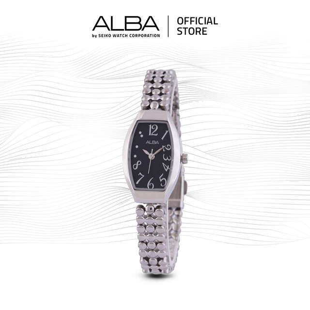 Jual Alba Jam Tangan Wanita Tank Fashion AH8257 / AH8257X1 Quartz Black ...
